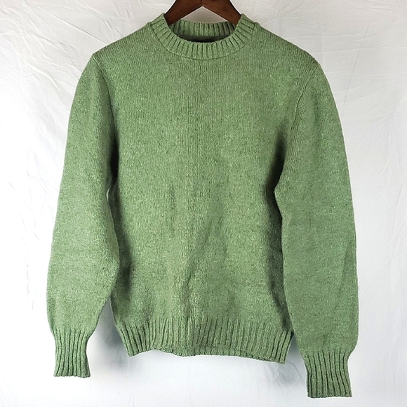 Vintage | Sweaters | Vintage Eugene Jacobs Green Wool Sweater | Poshmark